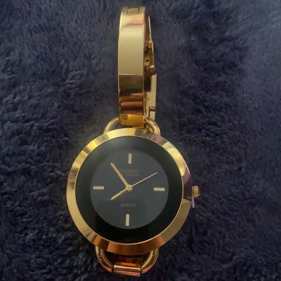Embassy by gruen | Accessories | Womans Fashion Gold Plated Watch ...